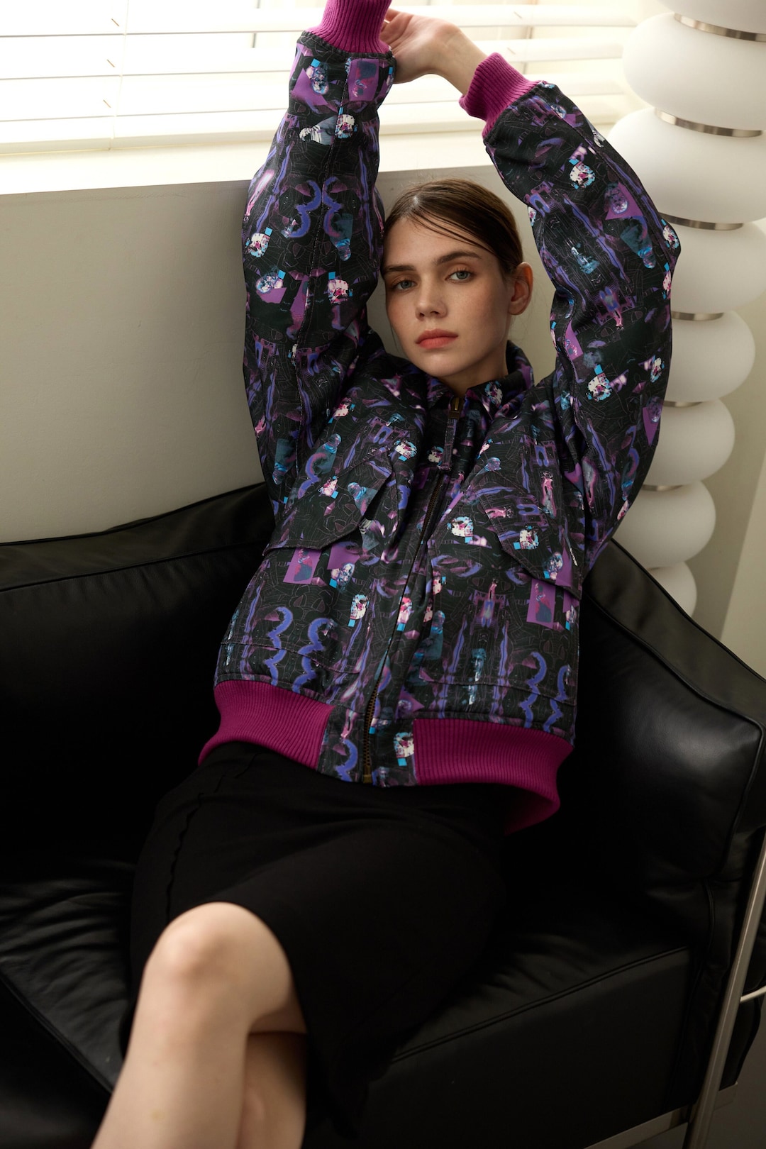 Unisex Digital Print Waterproof Canvas Bomber Padding Jumper_violet - Etsy