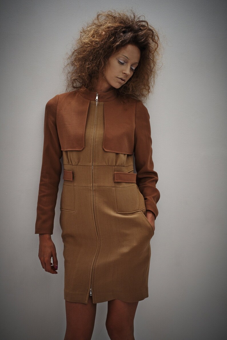 Tosca No2/7 Credottie Dress - Indian Tan BEIGE - Etsy