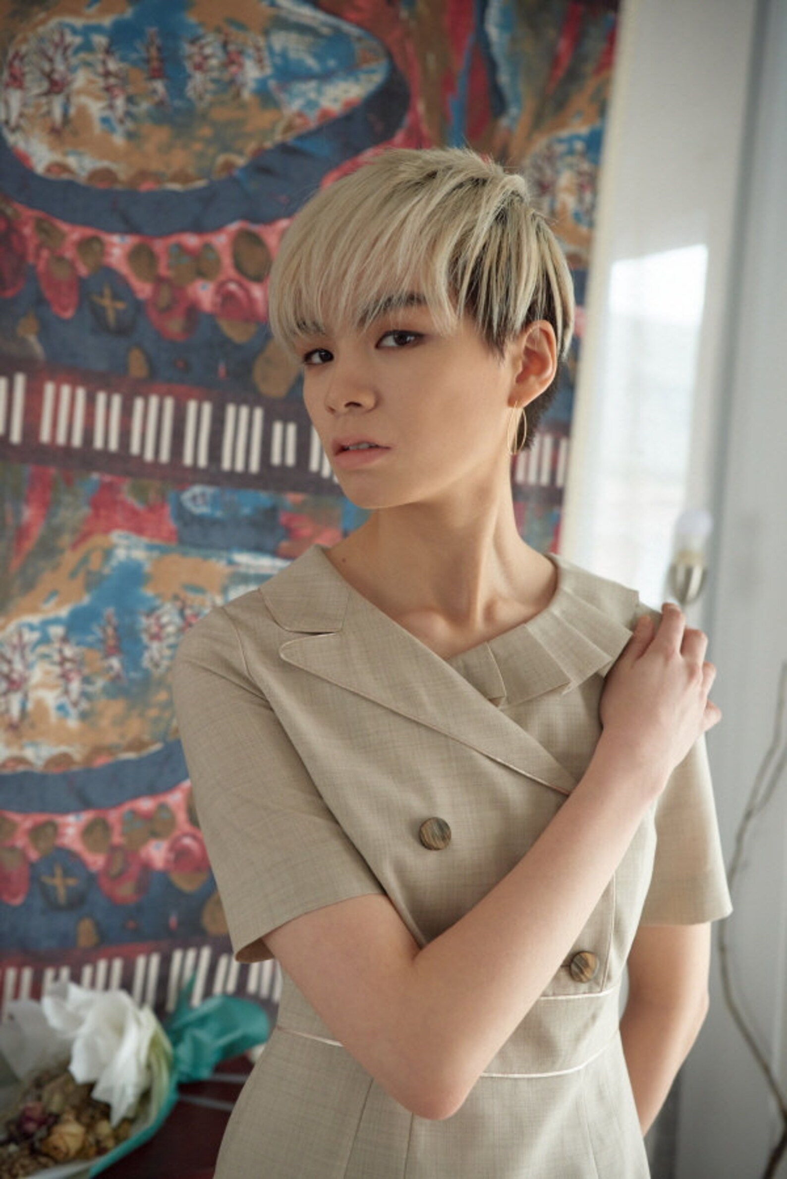 Asymmetric Structural Neckline Formal Summer Wool Dress_brazilian Sand ...