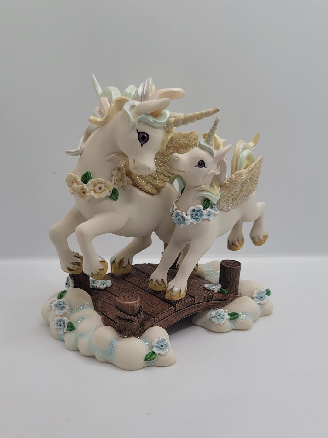 Unicorn Figure Mother and Baby Safe Journey From Rainbow Dreams 1999 ...