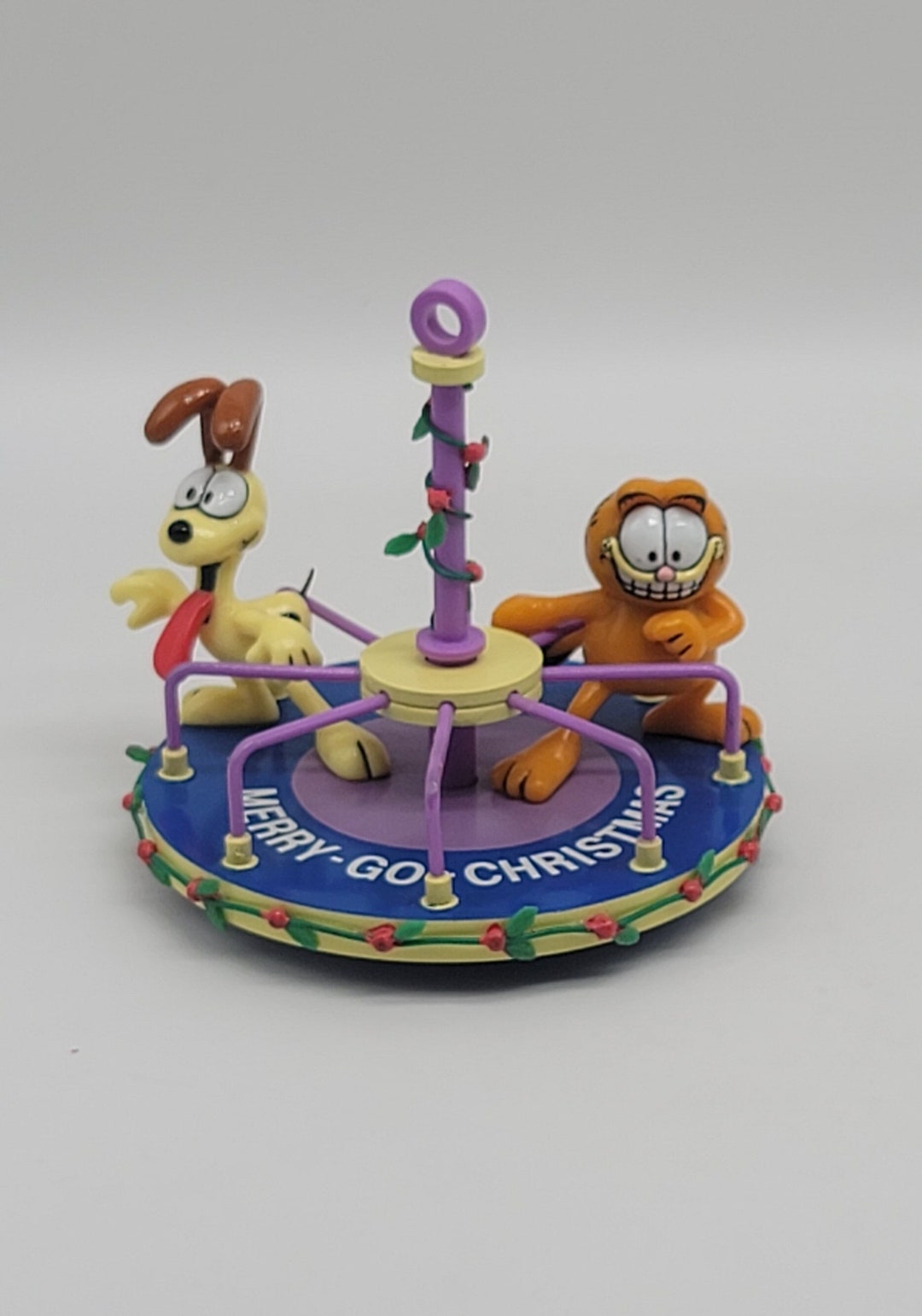 Garfield and Odie Merry Go Round Christmas Ornament Enesco - Etsy