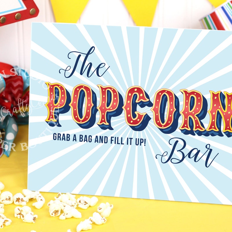 Popcorn Bar - Etsy