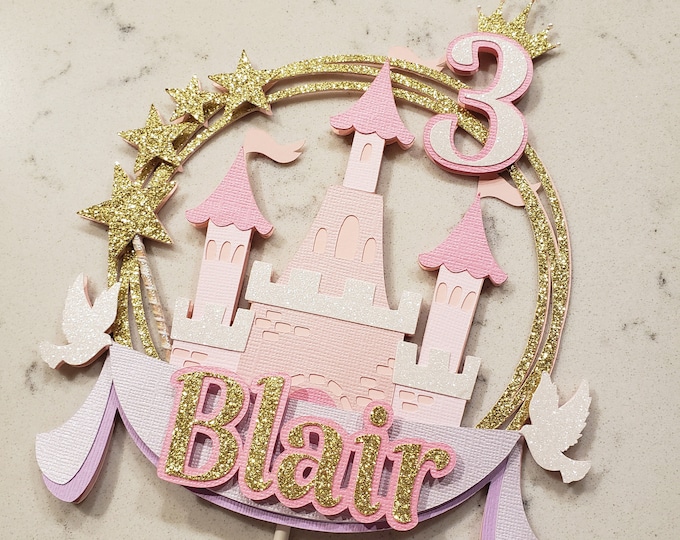 Castle Cake Topper - Etsy
