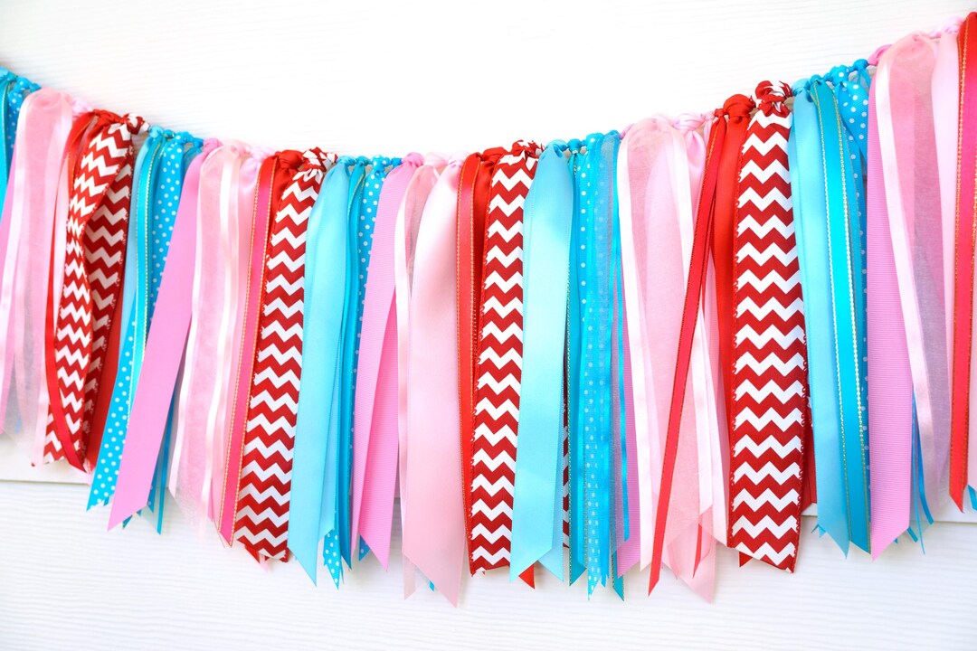 Pink Circus Ribbon Garland | Birthday Baby Bridal Shower Decor | Come ...