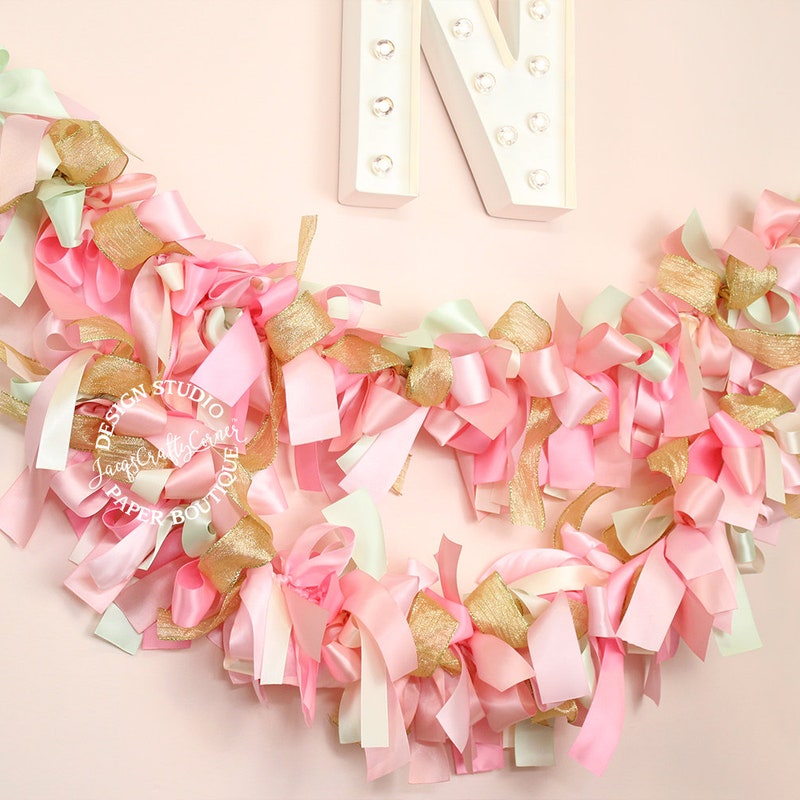 Pink Garland - Etsy