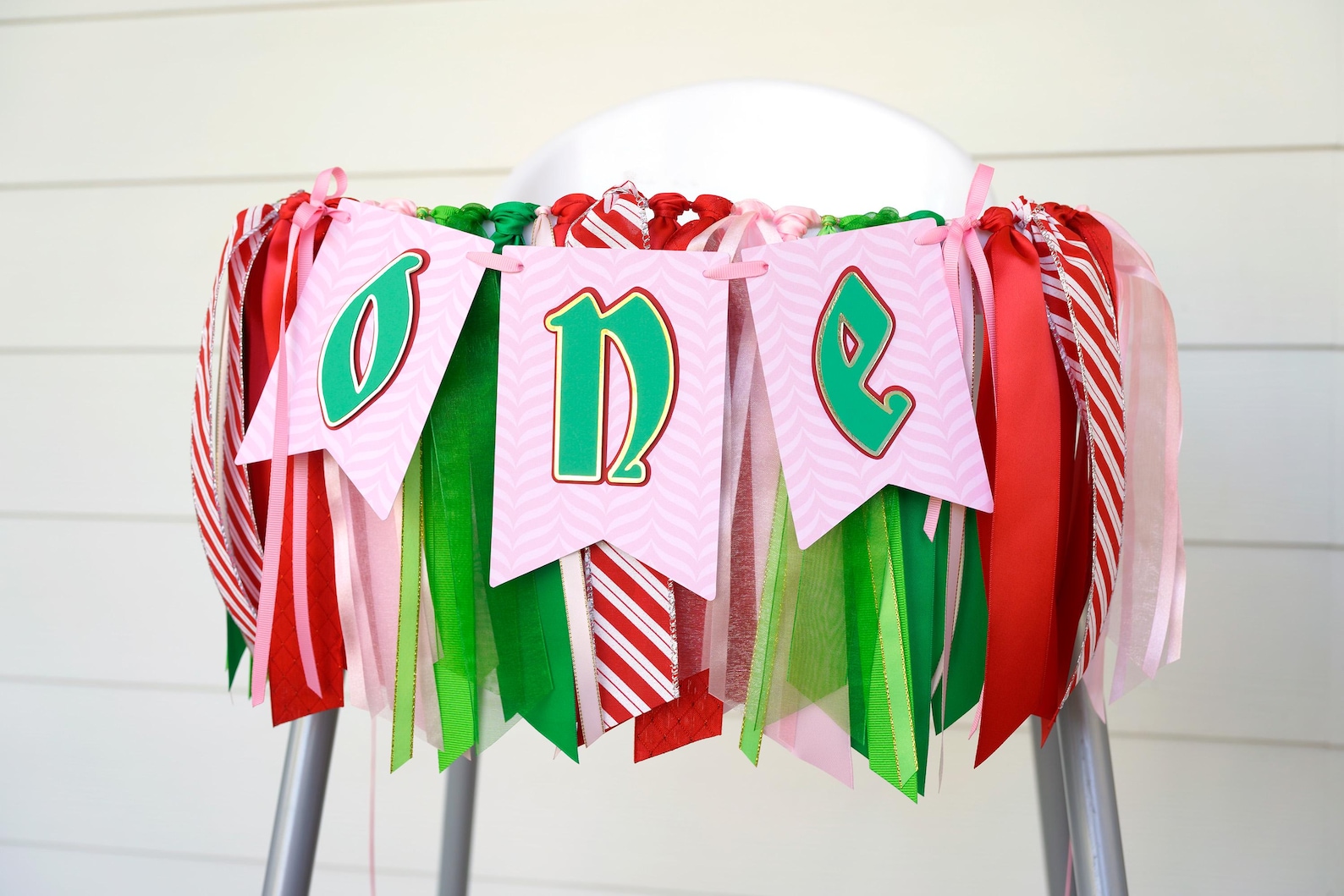 Pink Grinch Christmas High Chair Banner: First Birthday Decor - Etsy