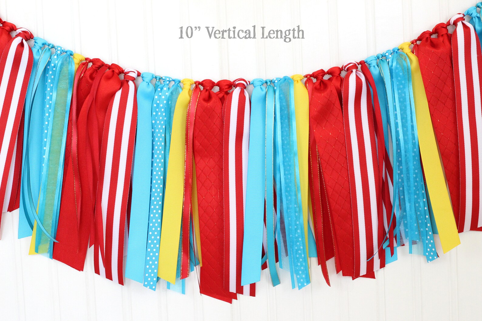 Bright Carnival Circus Ribbon Garland | Birthday Baby Bridal Shower ...
