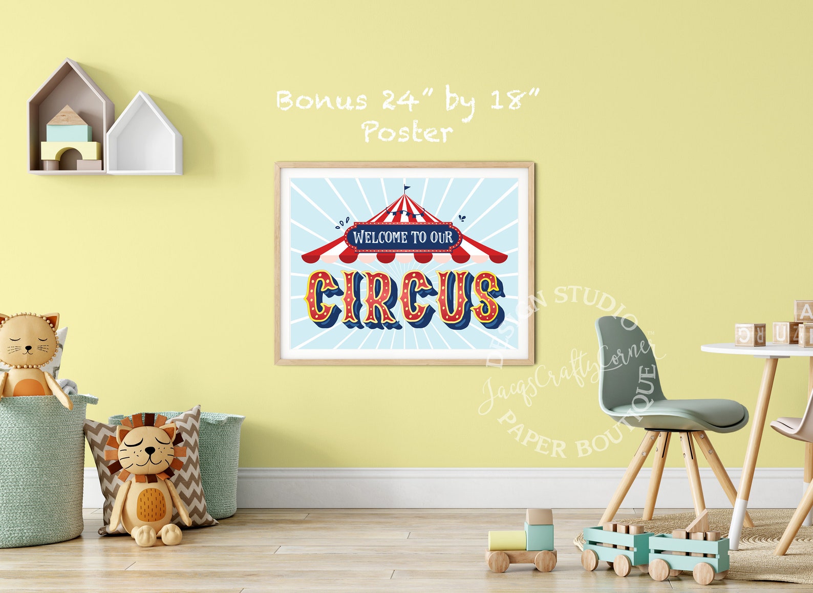 Printable Circus Sign Carnival Birthday Poster Welcome to | Etsy