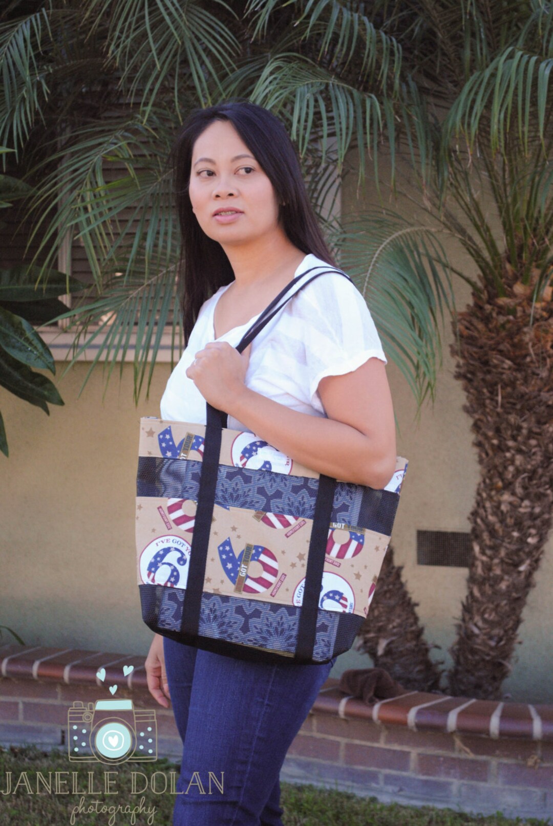 Homefront Girl Got Your Six Mesh Tote Bag-medium - Etsy