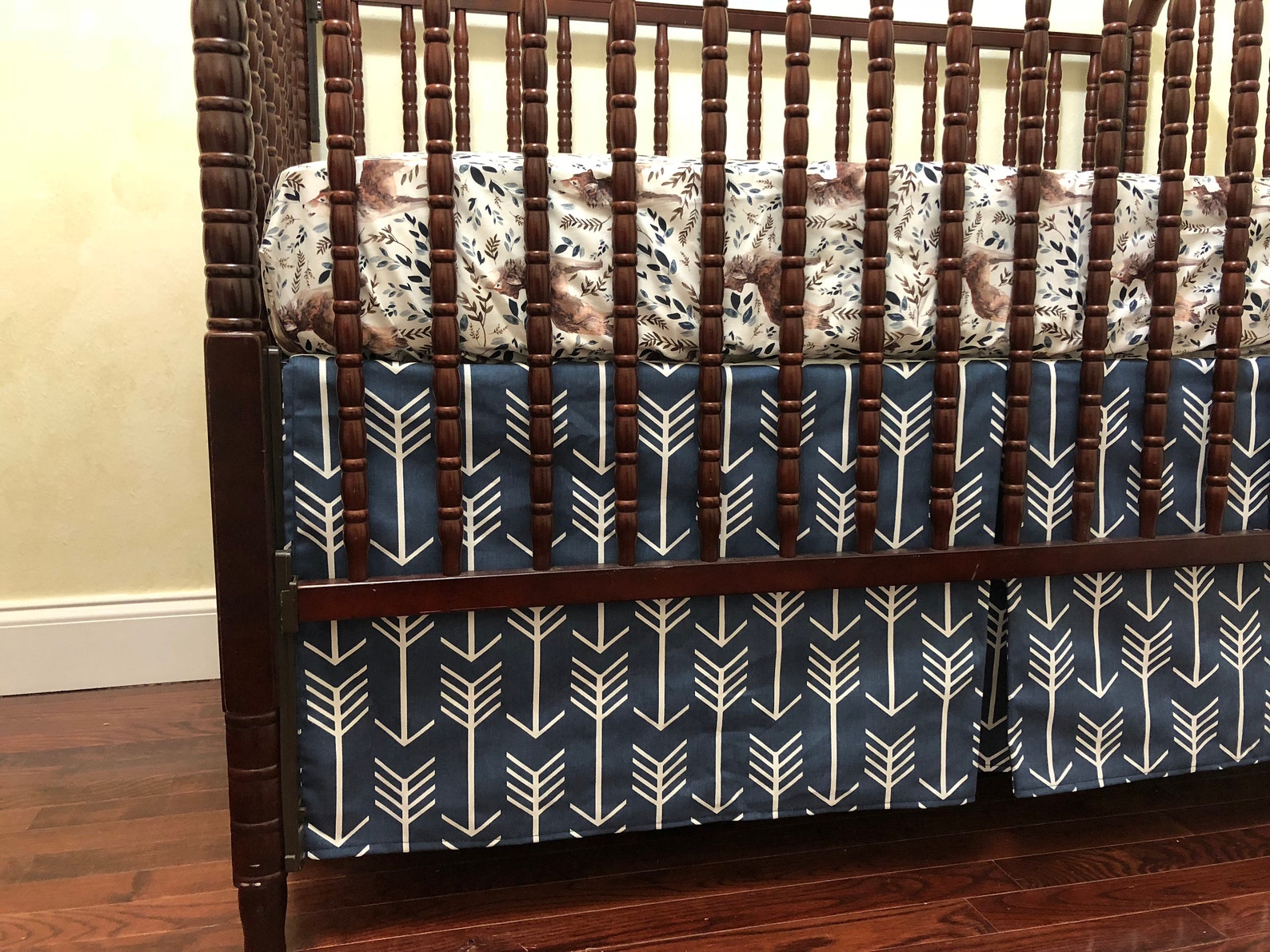 Woodland Patchwork Blanket Wolf Baby Blanket Wolf Crib - Etsy