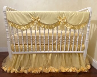Yellow Crib Bedding | Etsy