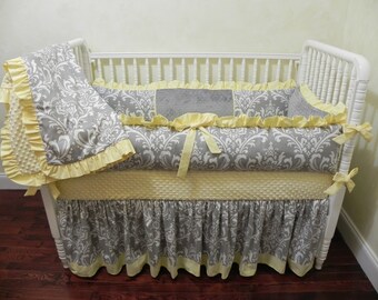 Yellow Crib Bedding | Etsy
