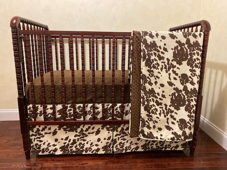 Cowhide Crib Bedding Pony Hide Boy Baby Bedding Cowboy Baby - Etsy