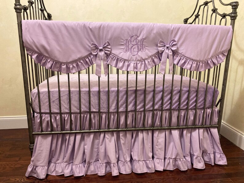 Lavender Crib Bedding Baby Girl Crib Bedding Crib Rail - Etsy