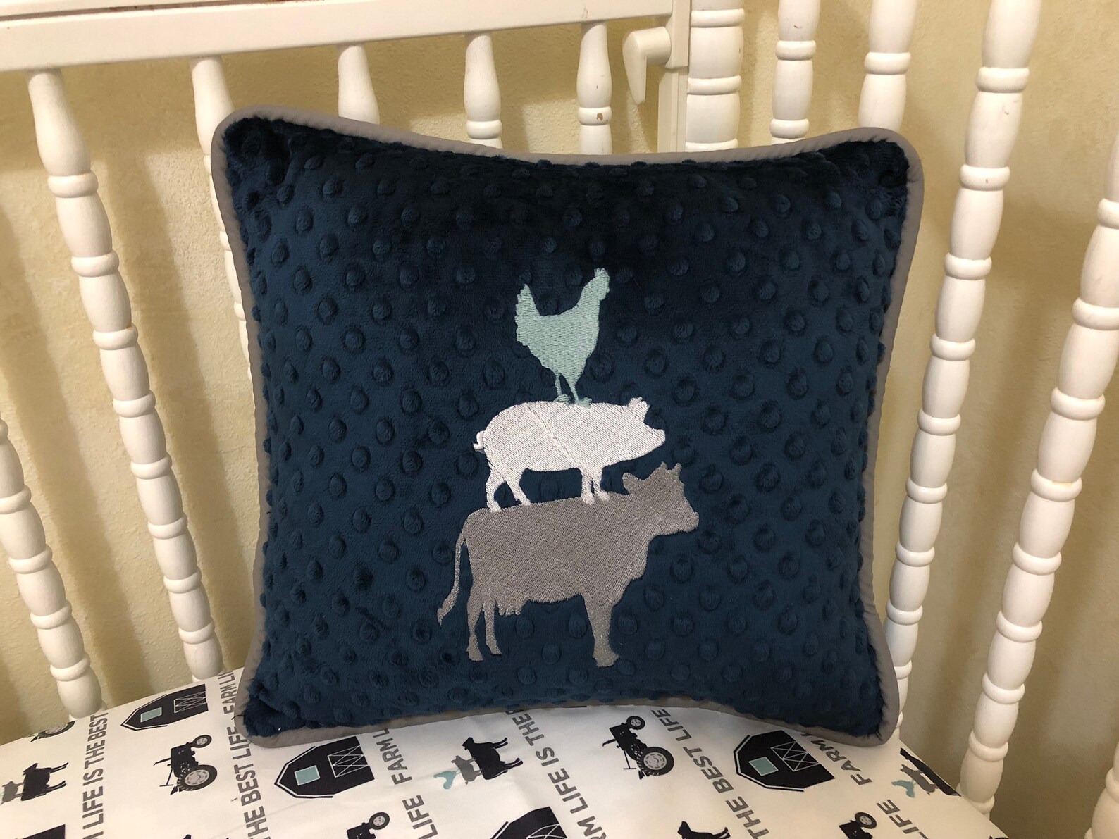 Farm Life Crib Bedding Boy Farm Crib Bedding Boy Baby | Etsy