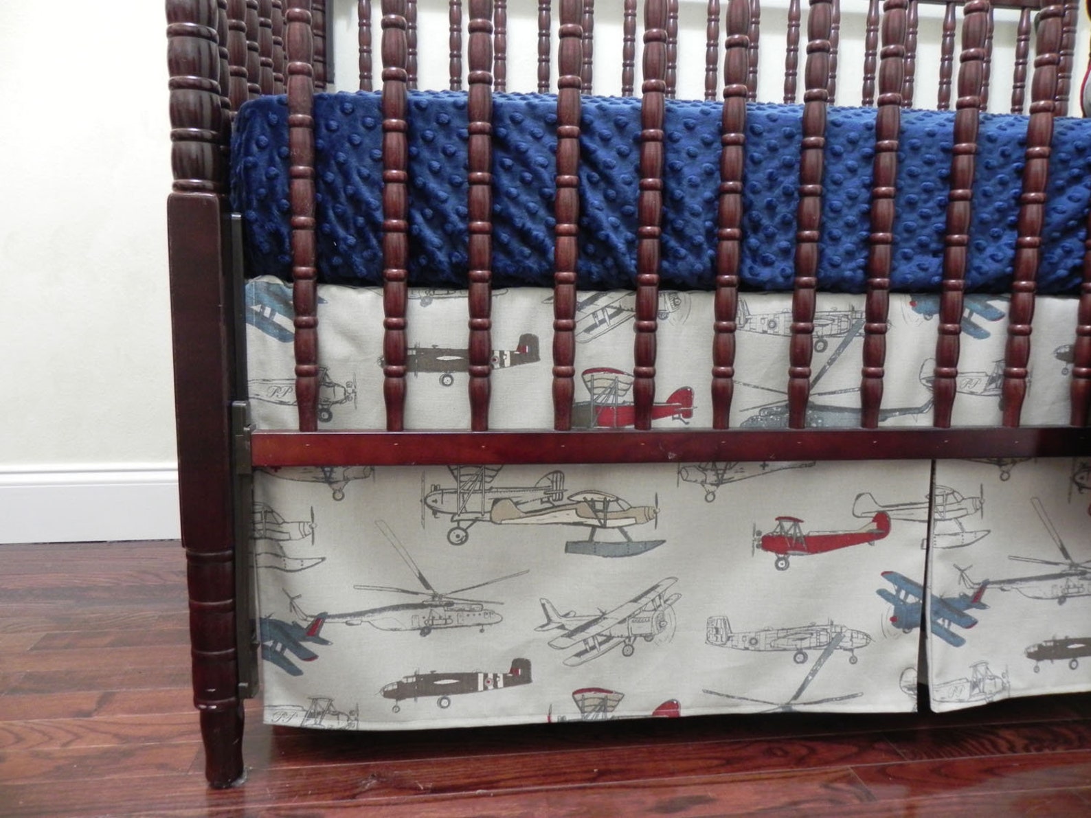 Airplane Crib Bedding Boy Crib Bedding Airplane Baby Bedding - Etsy