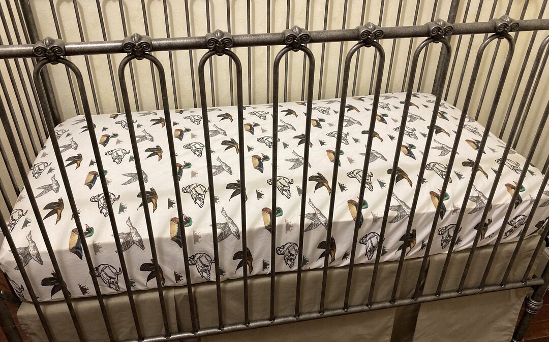Cotton Crib Sheet, Wood Ducks Crib Sheet, Woodland Nursery - Etsy