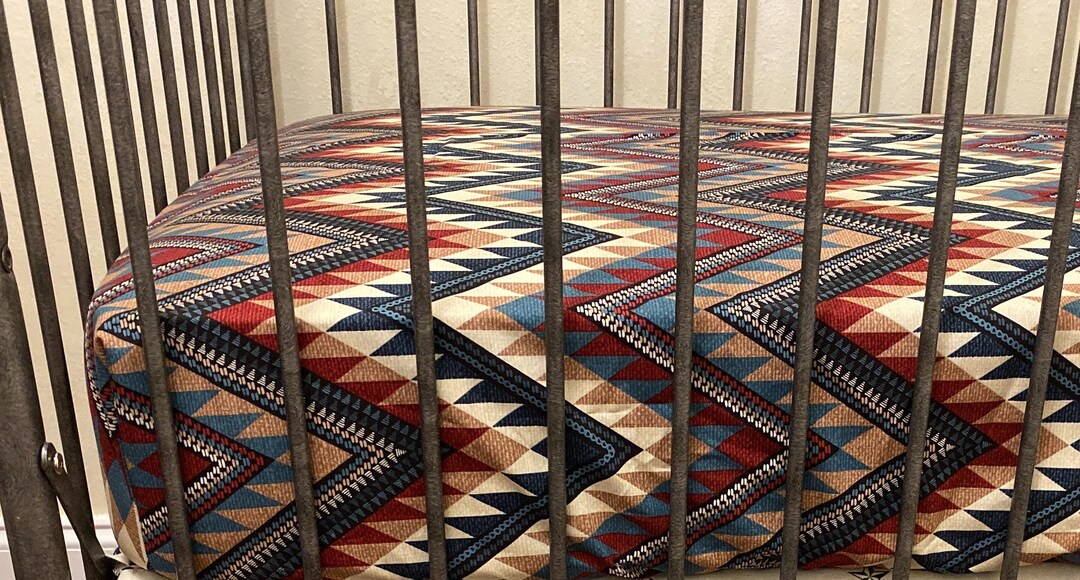 Cotton Crib Sheet, Western Chevron Crib Sheet, Western Nursery - Etsy