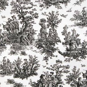 Toile Curtain Panels, Nursery Curtains, Toile Window Treatments, Toile ...