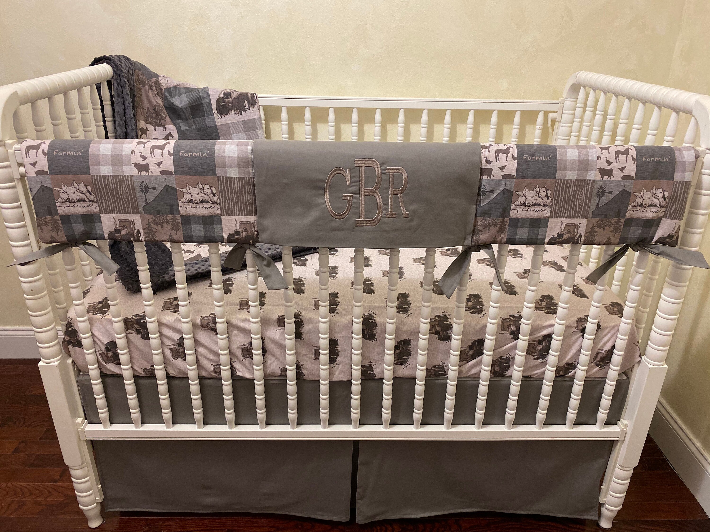 Baby Boy Farm Life Crib Bedding Tractor Baby Bedding Farm | Etsy