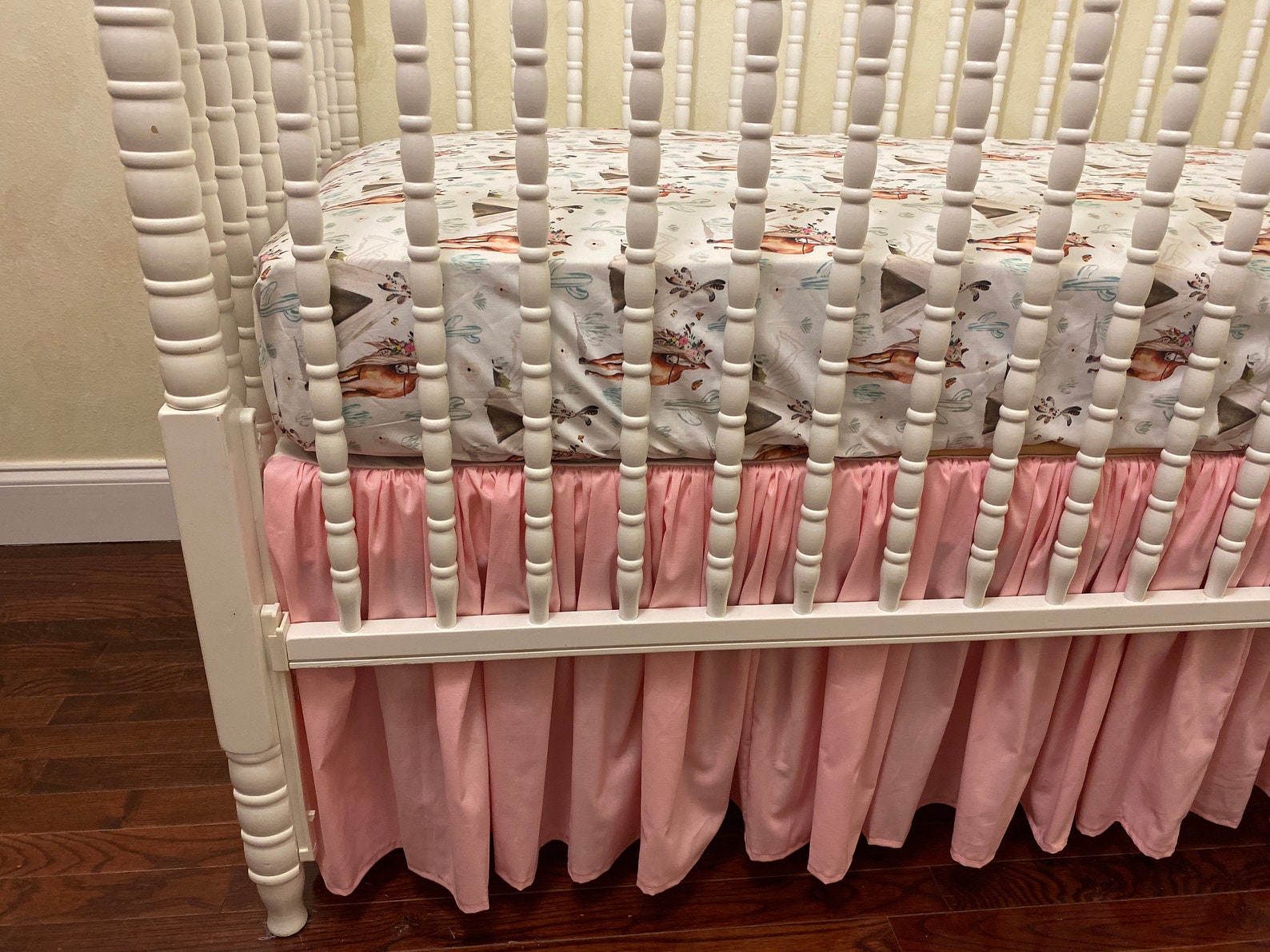 Baby Girl Boho Floral Horse Crib Bedding Horse Crib Sheet - Etsy