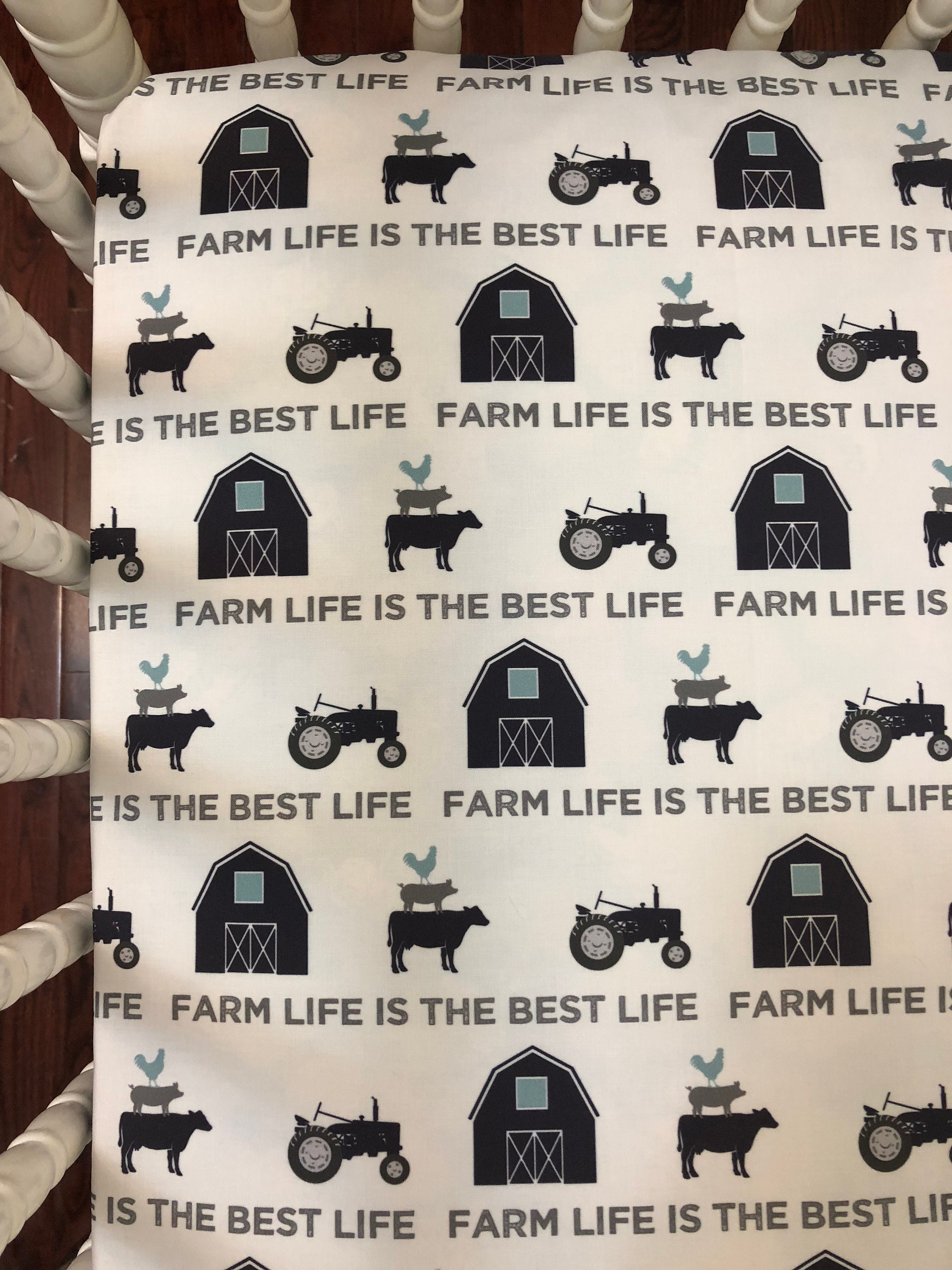 Farm Life Crib Bedding Boy Farm Crib Bedding Boy Baby | Etsy
