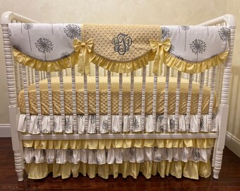 Yellow Crib Set | Etsy