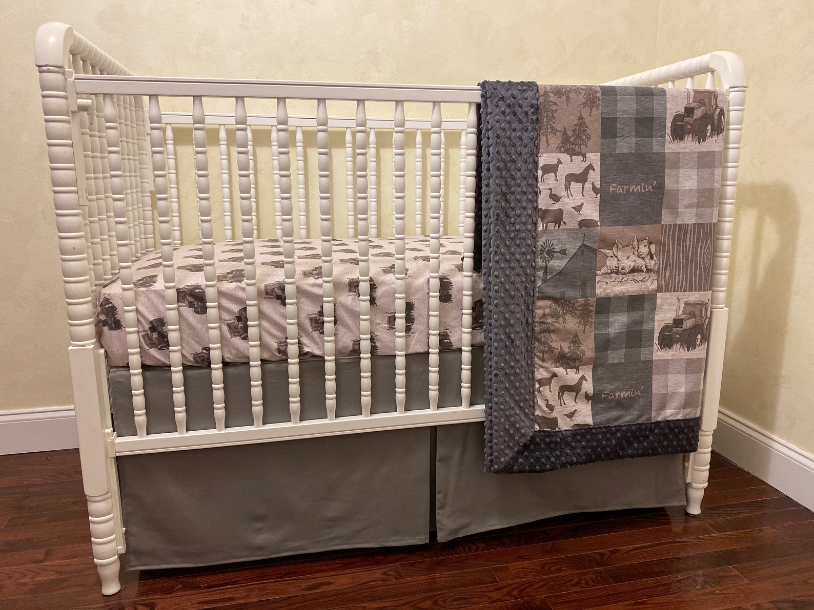Baby Boy Farm Life Crib Bedding Tractor Baby Bedding Farm - Etsy