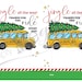 Instant Download School Bus Driver Christmas Gift Card Holder, Bus ...