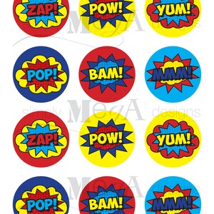 Superhero Cupcake Toppers — Printable Superhero Party Toppers ...