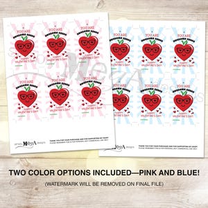 Instant Download Applesauce Valentine Card, Kids Classroom Valentine ...