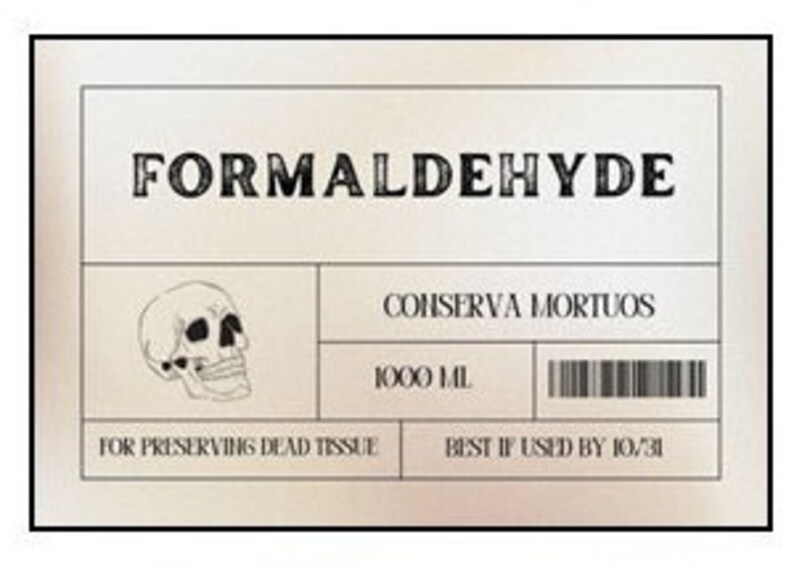 105 Mad Scientist Labels - Halloween Printable - Digital Download - Etsy