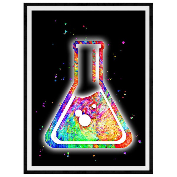 Erlenmeyer Flask Art - Etsy