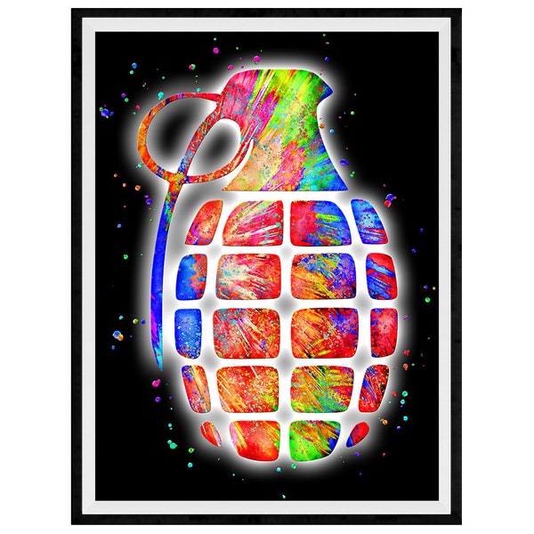 Grenade Stencil - Etsy