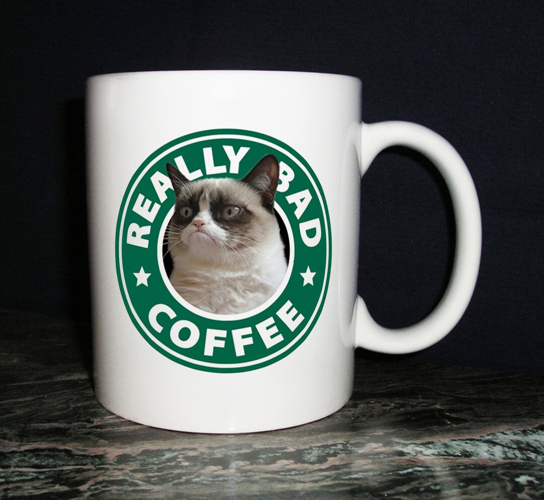Grumpy Cat Really Bad Coffee Mug - Etsy