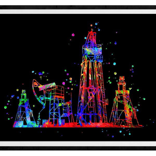 Oil Derrick Stencil - Etsy