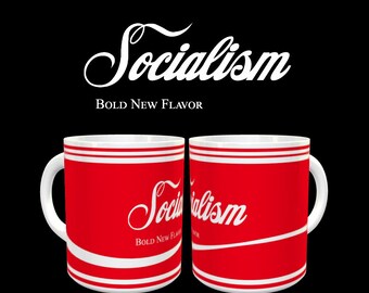 Leftist Floral Mug: Solidarity Forever Banner With Birds & Flourishing ...