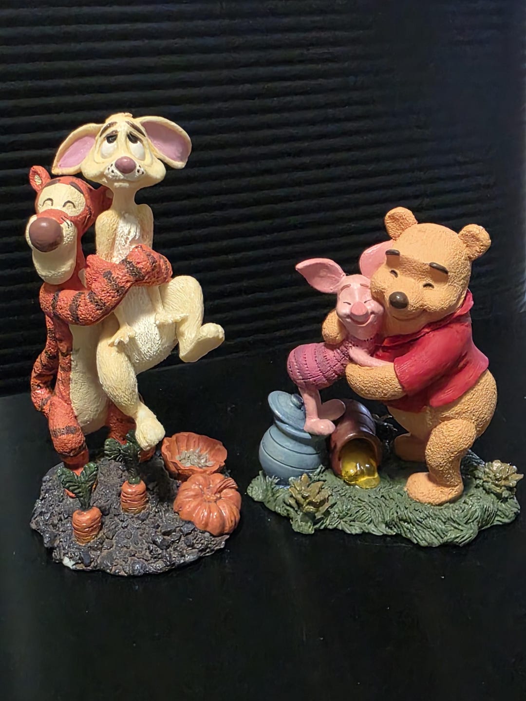 Vintage Simply Pooh Disney Two Figurines Tigger Piglet Rabbit With Box ...