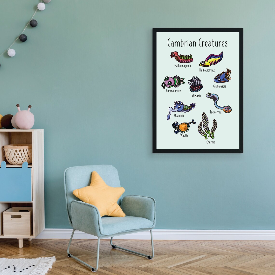 Cambrian Creatures Printable Poster | Wall Art | Instant Download ...