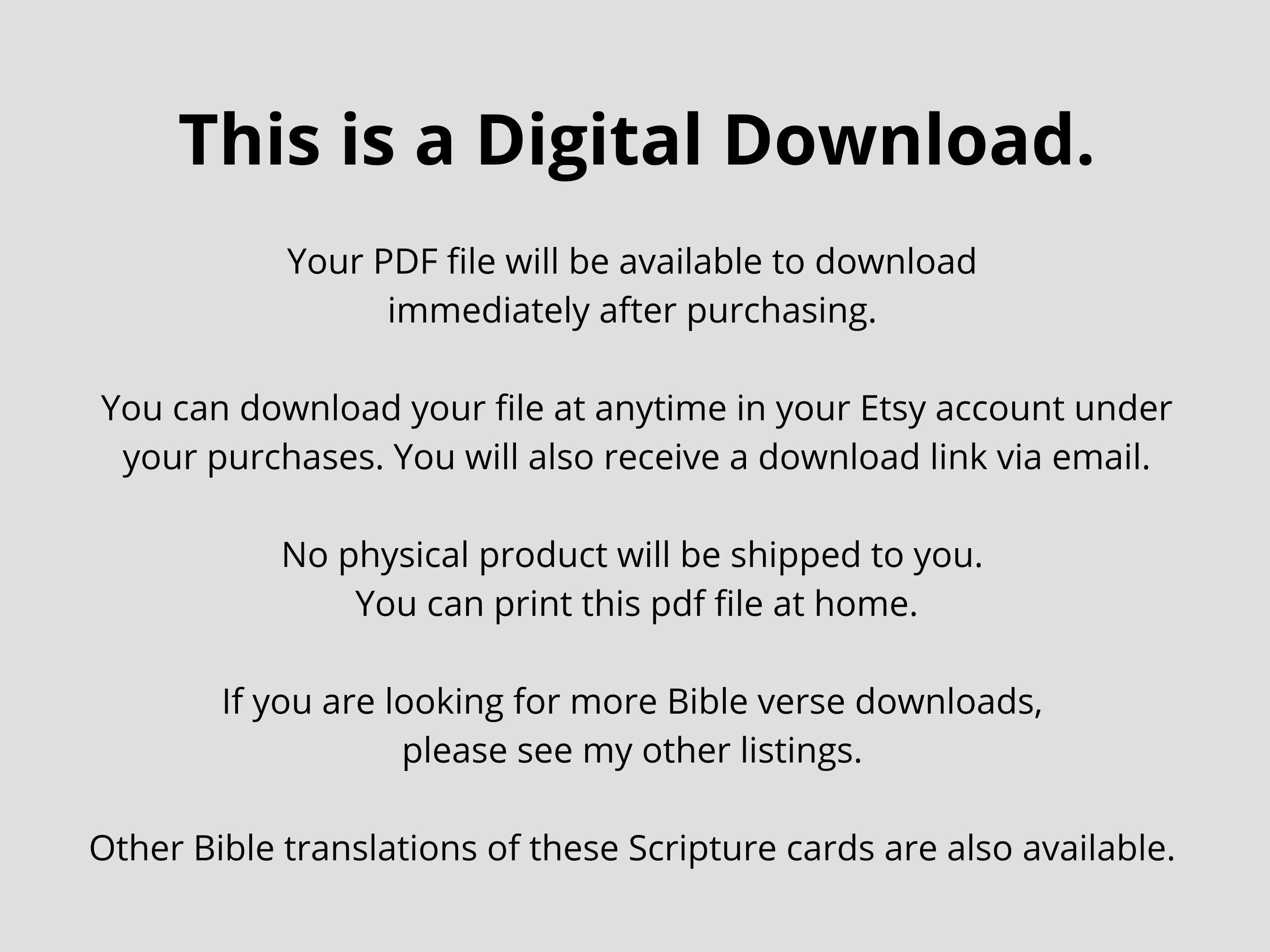 ESV Bible Verse Cards for Kids Scripture Cards for Families - Etsy