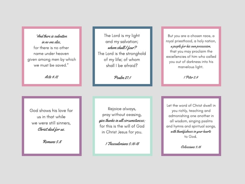 ESV Bible Verse Cards Scripture Cards for Women Printable Bible Verses ...