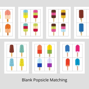 Printable Popsicle Letter Matching | Preschool Alphabet Game | Ice ...