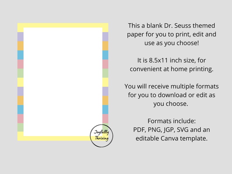 Printable Dr Seuss Themed Graduation Certificate Template Editable ...