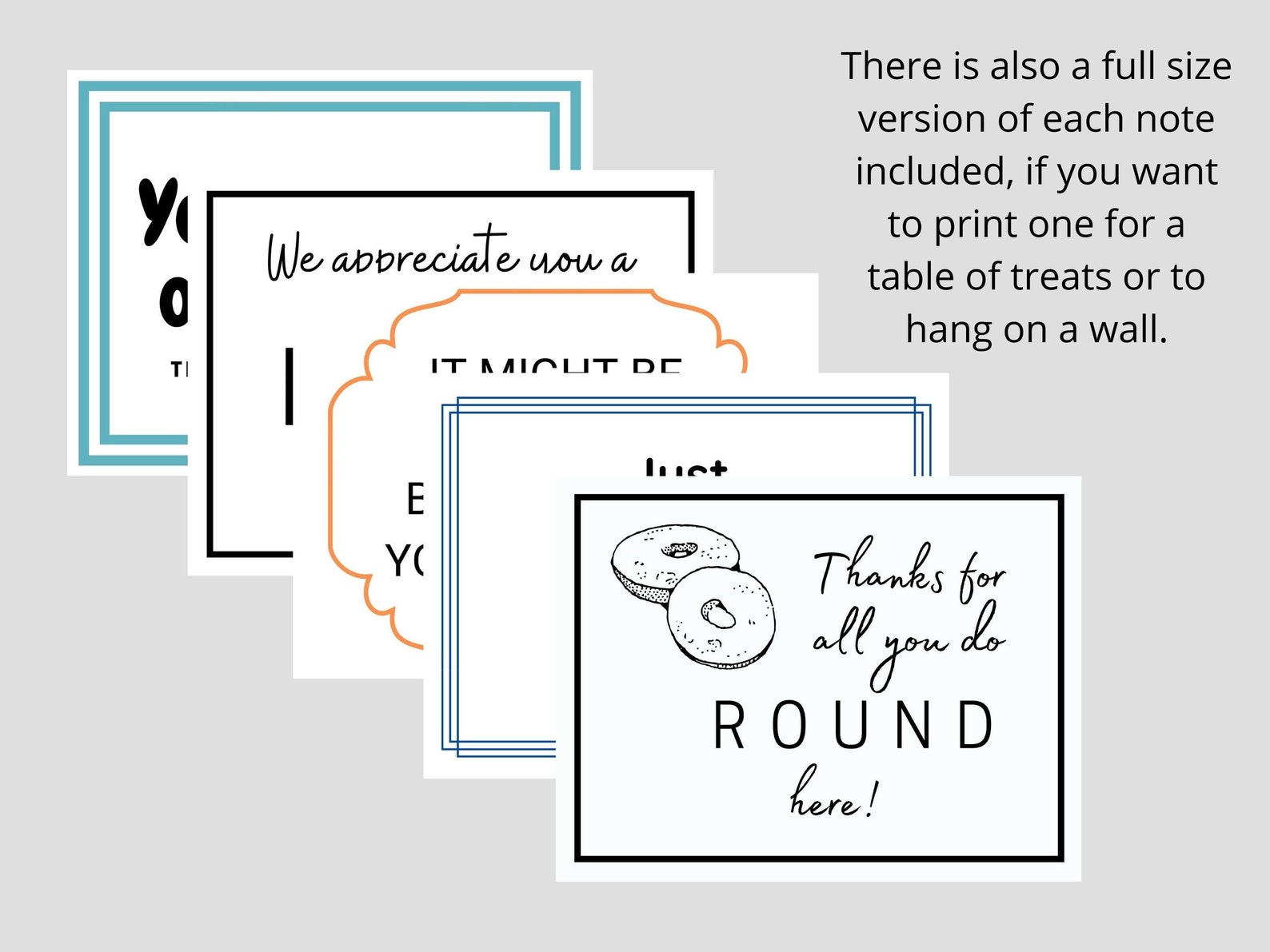 Snack Appreciation Thank You Tags Set of Printable Snack - Etsy