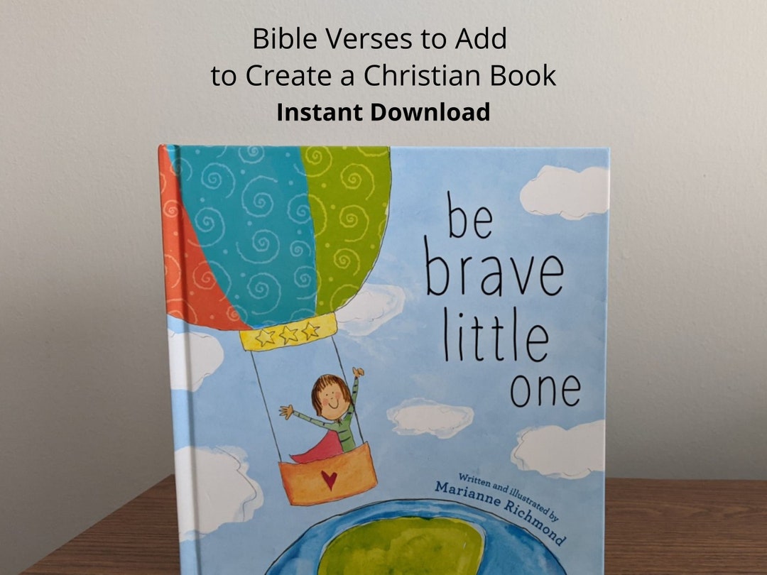 Be Brave Little One, Christian Bible Verse Guide (digital Download) - Etsy