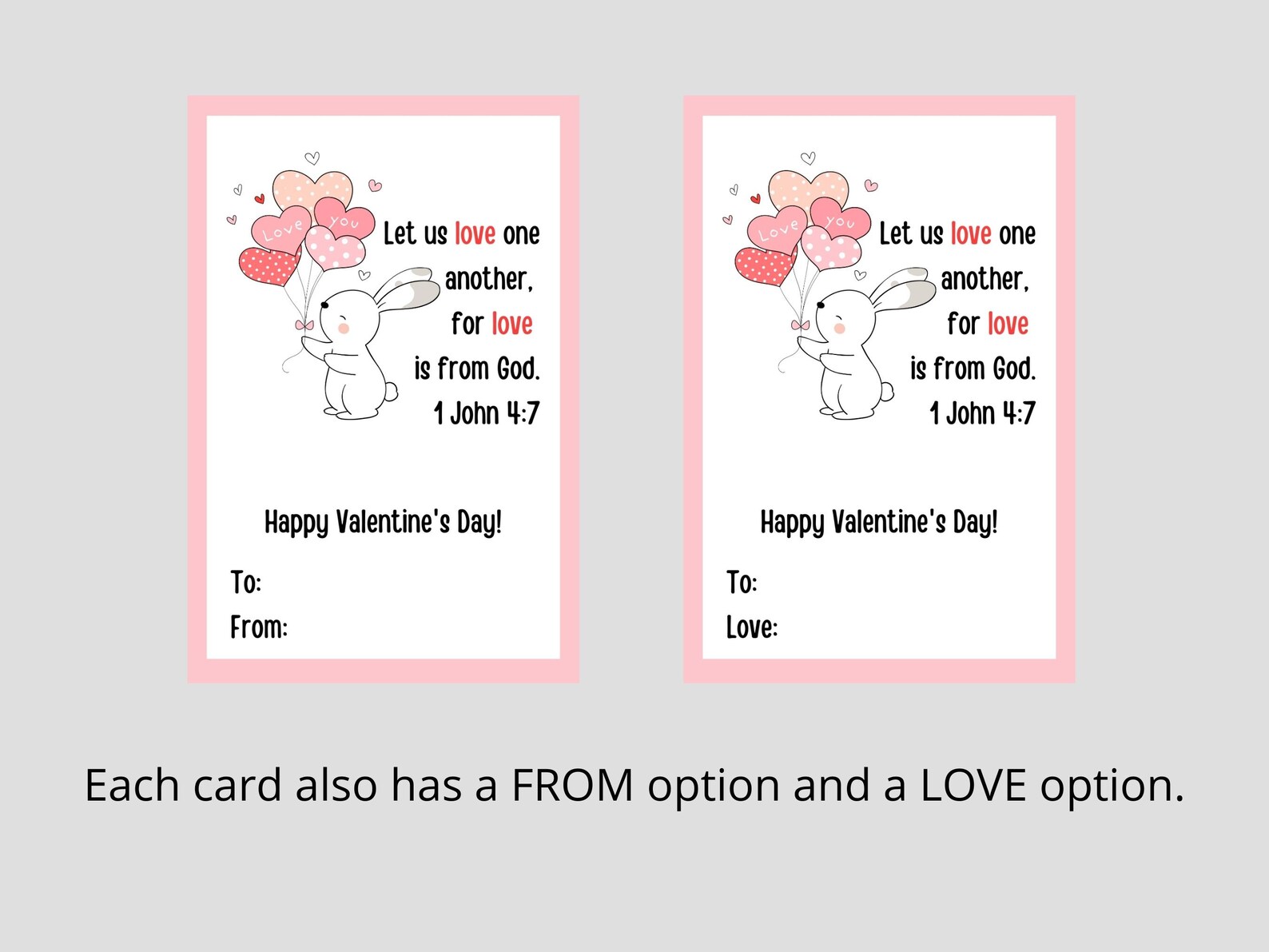 Christian Valentine Cards Printable Bible Verse Valentines Bunny ...