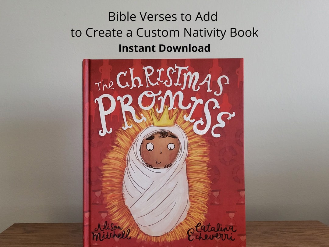Nativity Book Bible Verse Guide, Christian Christmas Story (digital ...