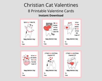 Christian Preschool Valentine Cards Printable Bible Verse Valentines ...