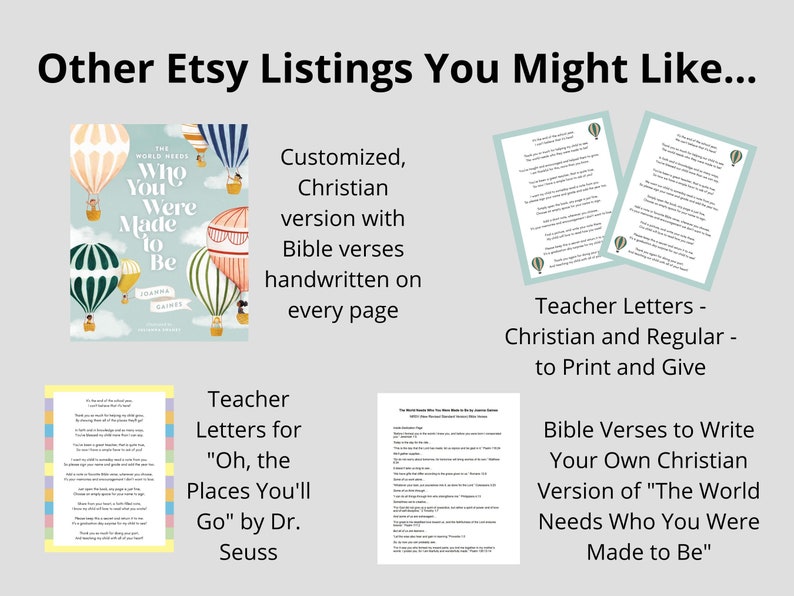 Teacher Letter World Needs Who You Were Made to Be Joanna Gaines Book ...
