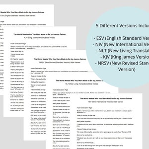 Bible Verses for "the World Needs Who You Were Made to Be" Joanna ...